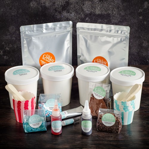 Artisan Ice Cream Kits to make at home or send as a gift.
