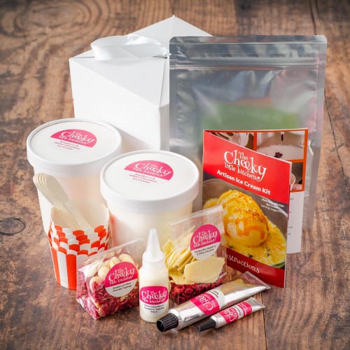 Artisan Ice Cream Kits to make at home or send as a gift.